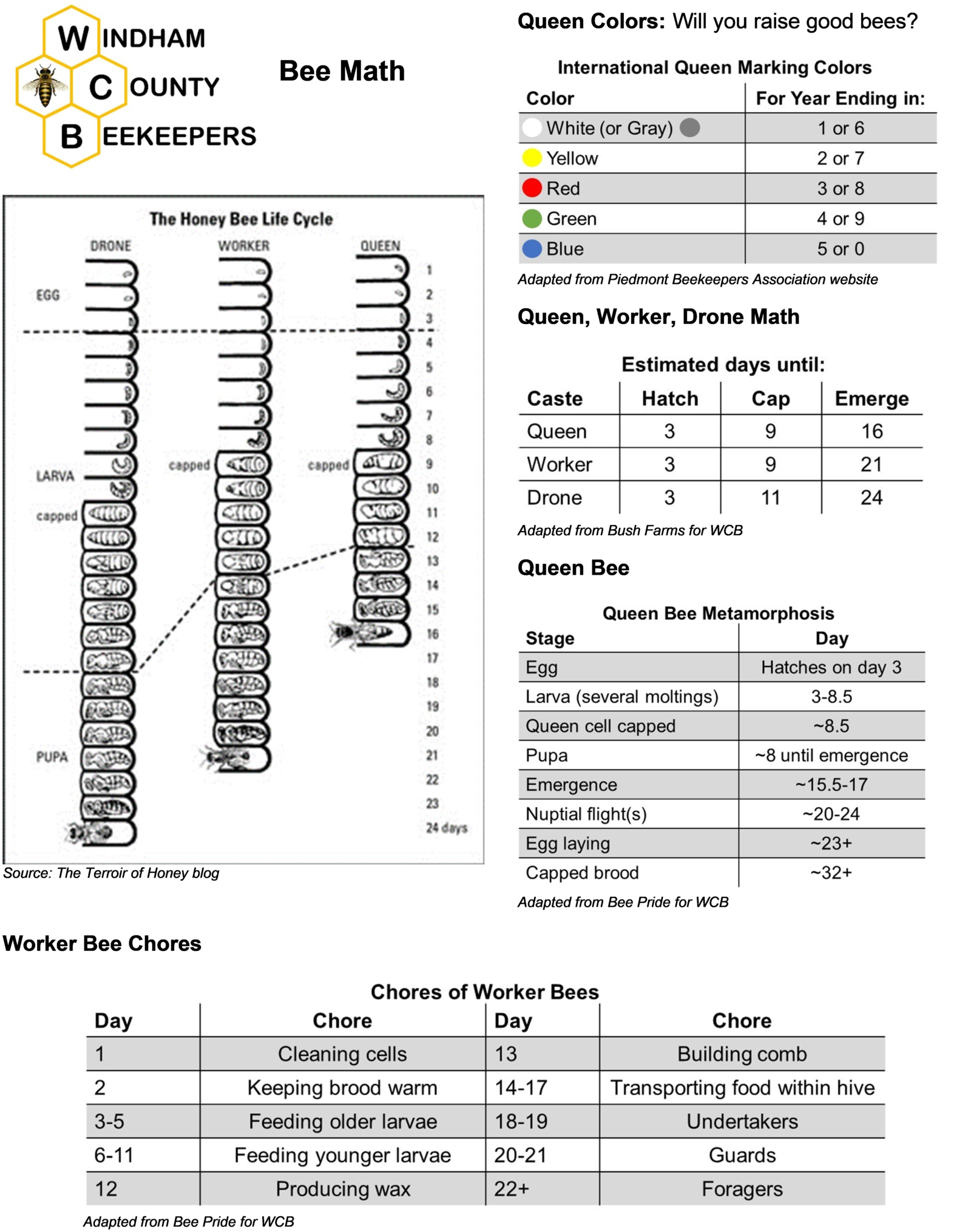 Bee-Educational Materials – Windham County Beekeepers